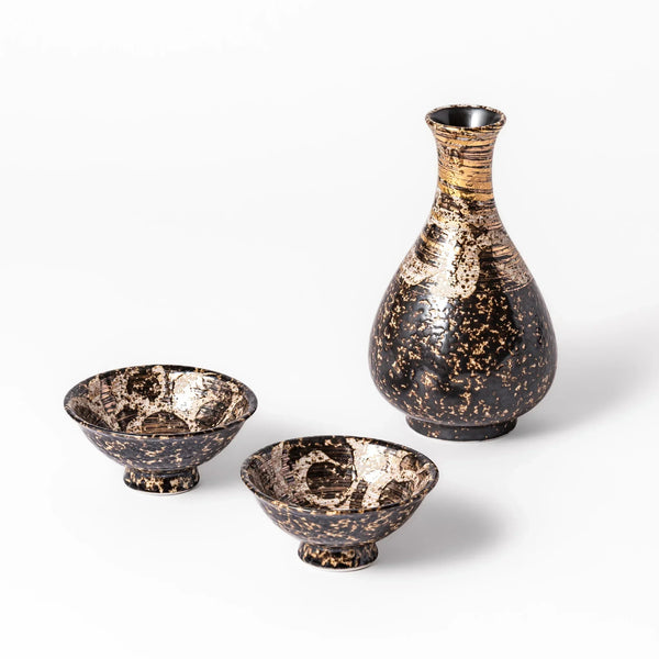 Gold Rustic Finish Sake Set – JOC Goods