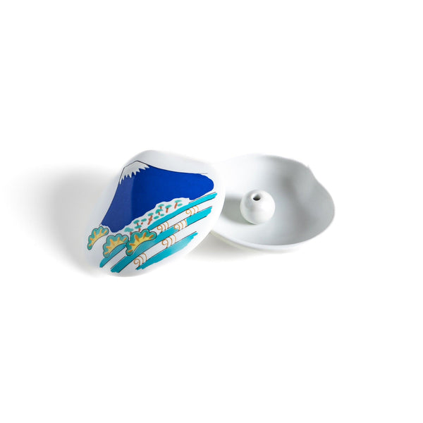 Blue Mount Fuji Shell Incense Holder – JOC Goods