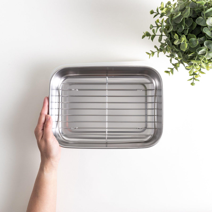 Premium Stainless Prep Trays – Perfect for Food Prep & Storage – JOC Goods