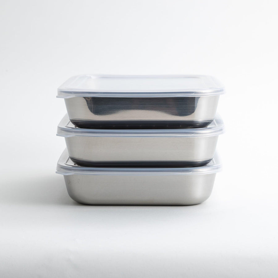 Premium Stainless Prep Trays – Perfect for Food Prep & Storage – JOC Goods