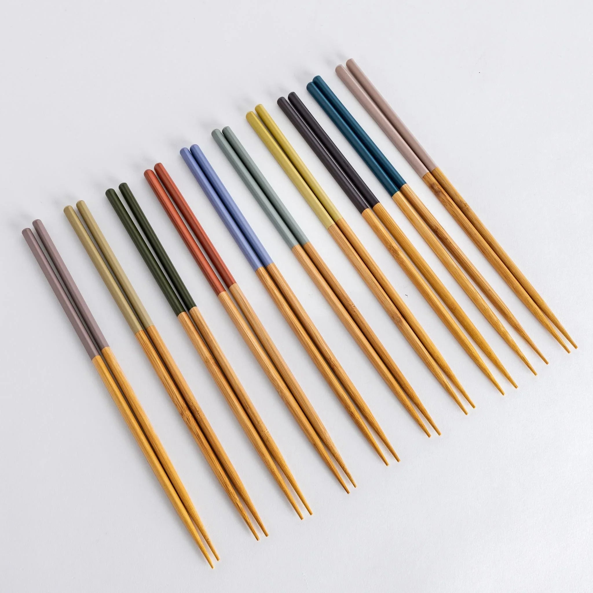 Pastel Essence Cooking Chopsticks – Bamboo, Ergonomic Grip, 10 Colors ...