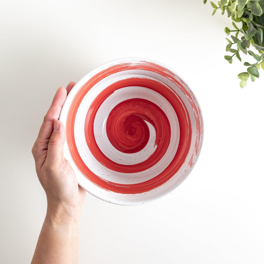Red Swirl Ramen Bowl Set – JOC Goods