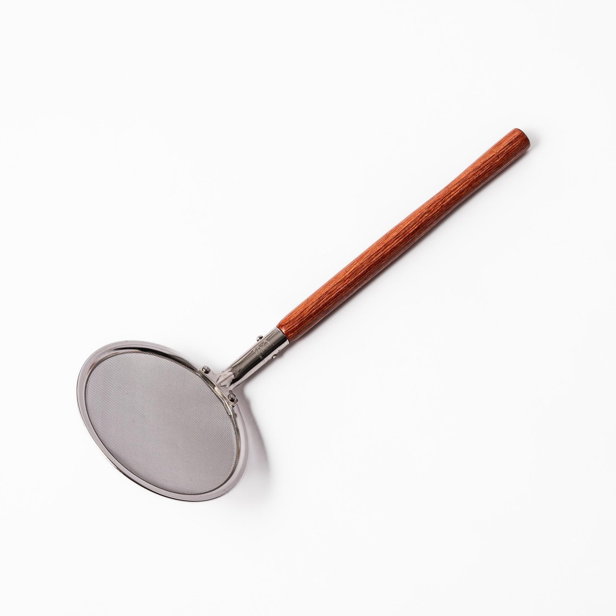 Stainless Steel Kitchen Skimmer with Wooden Handle – JOC Goods